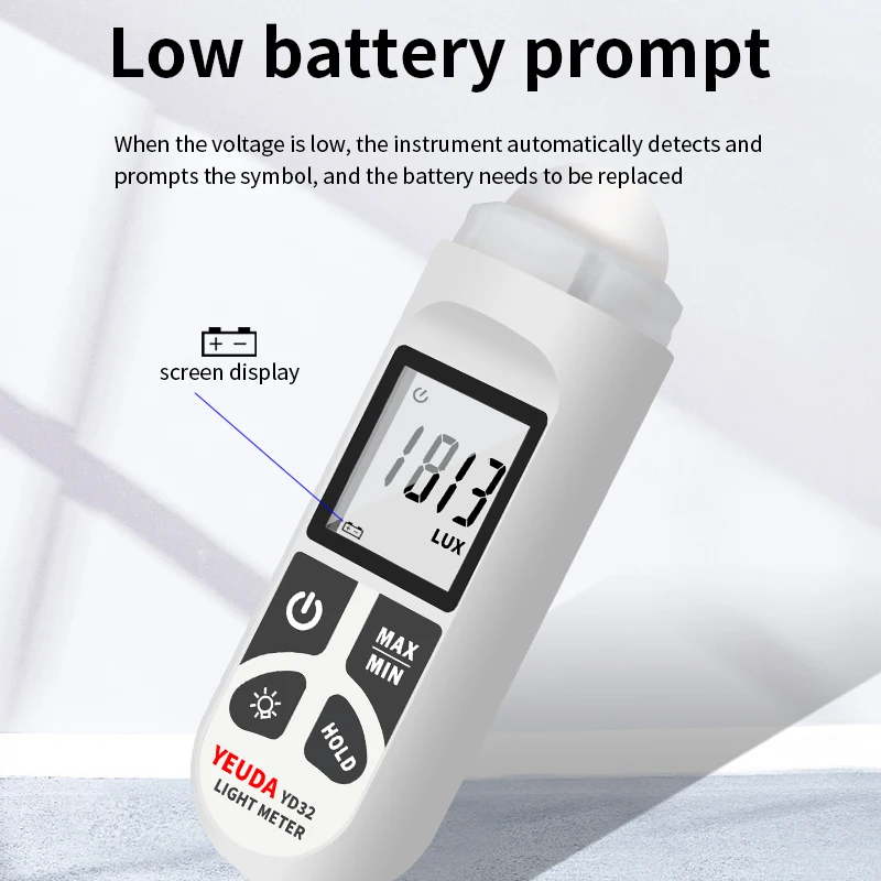 Yd32 Illuminance Meter, Photometer, Illuminance Meter, High Precision ...