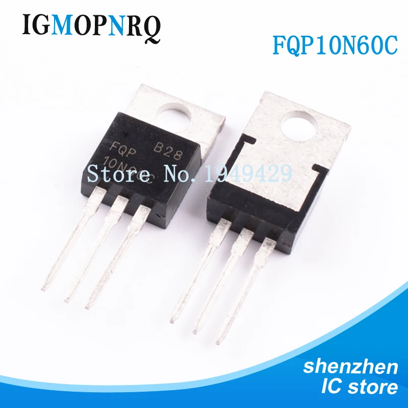 10pcs Fqp10n60c To-220 10n60c 10n60 Mosfet 600v N-ch Q-fet Advance C ...