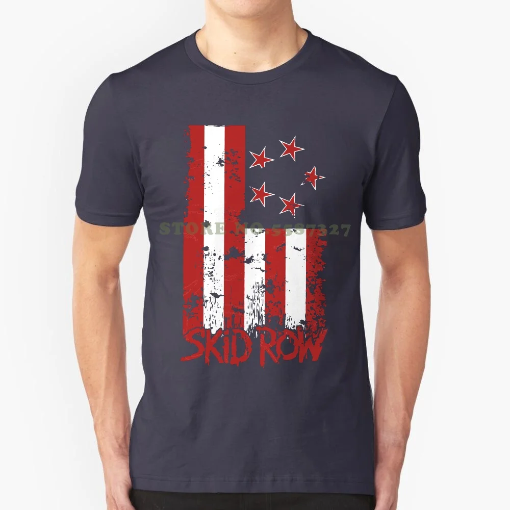 Brand-Clothes-Summer-Officially-Licensed-Skid-Row-Stars-Stripes-Men-s-T ...
