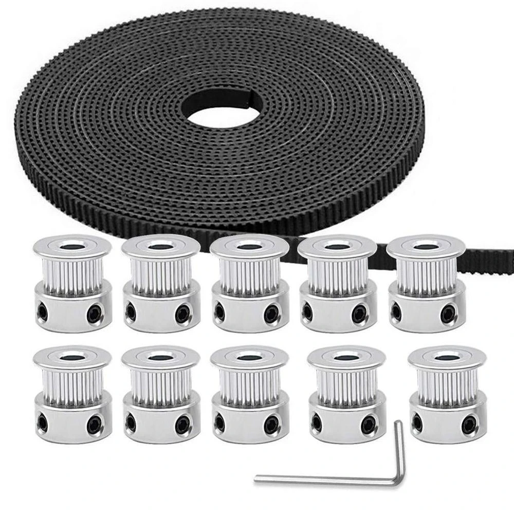 GT2-Timing-Belt-Pulley-10pcs-5mm-20-Teeth-Timing-Pulley-Wheel-and-GT2-5 ...