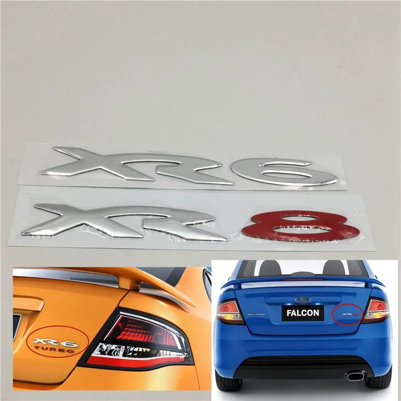 For Ford Falcon XR6 XR 6 XR8 XR 8 Car 3D Letter Rear Badge Emblem ...