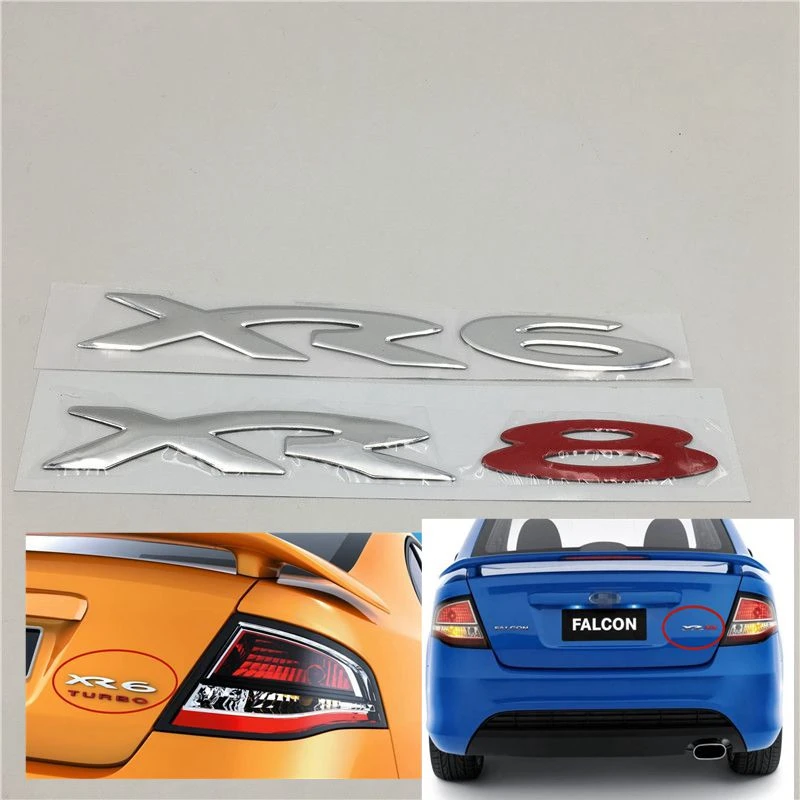 For Ford Falcon XR6 XR 6 XR8 XR 8 Car 3D Letter Rear Badge Emblem ...