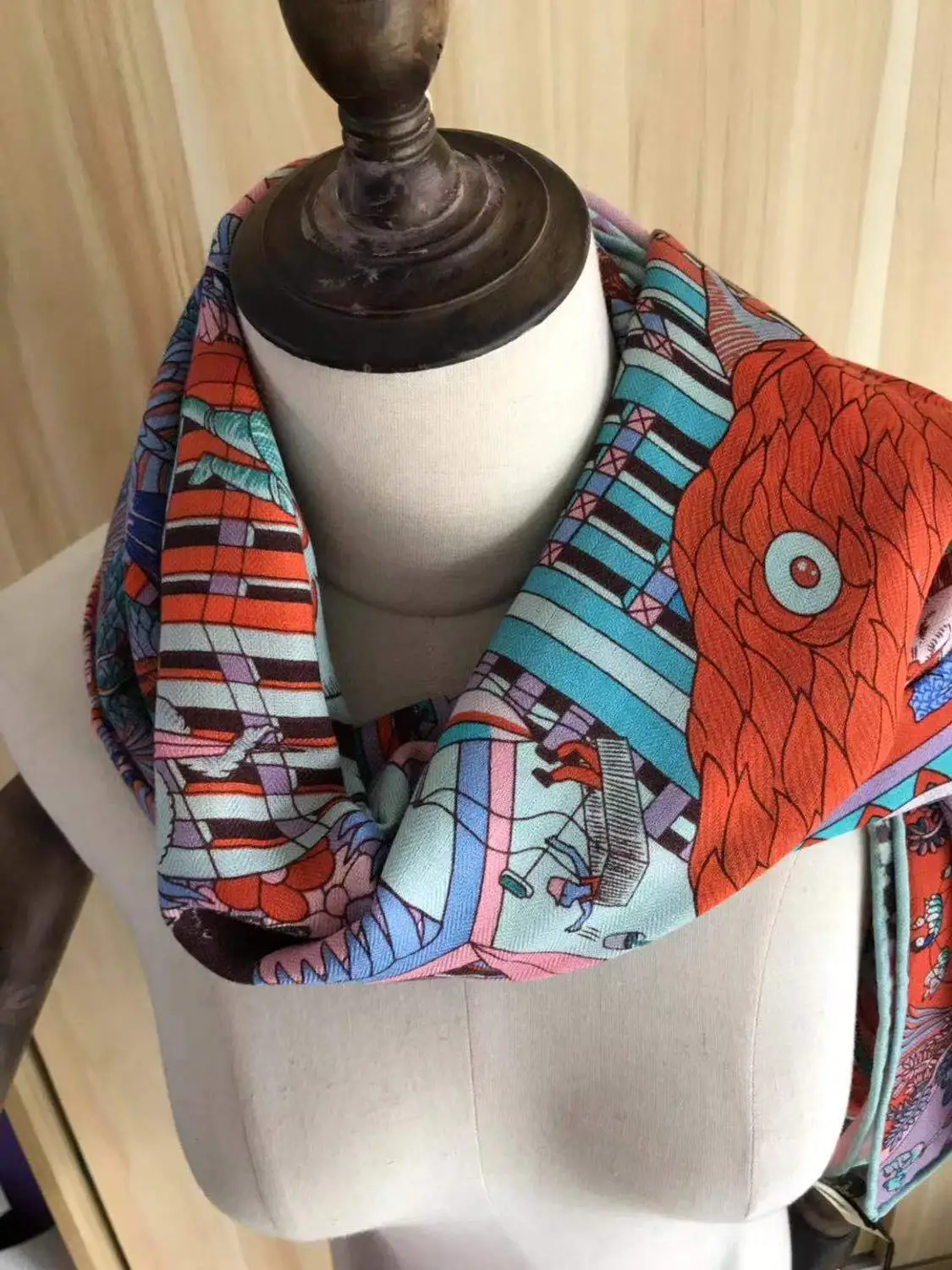 Lançamento 2019 cachecol grande de seda 70% caxemira outono inverno ...