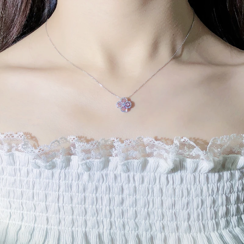 Pink Diamond Necklace