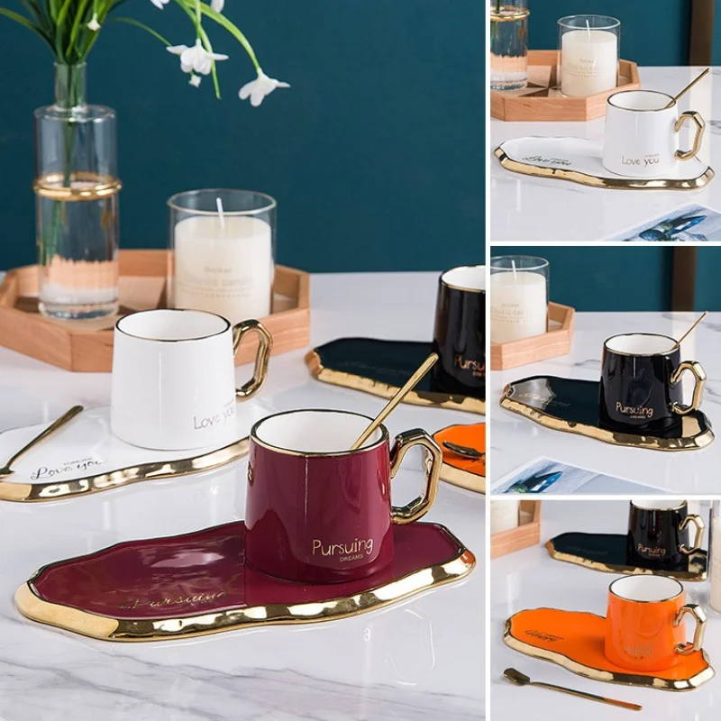 Luxury Nordic Ceramic European Breakfast Cup Milk Coffee Oatmeal Teacup ...