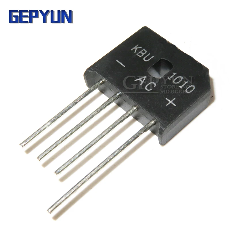 10PCS KBU1010 KBU 1010 10A 1000V KBU810 KBU2510 KBU1510 diode bridge ...