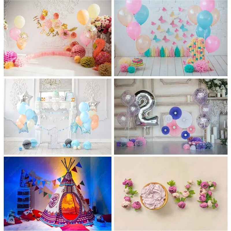 Children Cartoon Birthday Photography Backdrops Baby Newborn Portrait ...