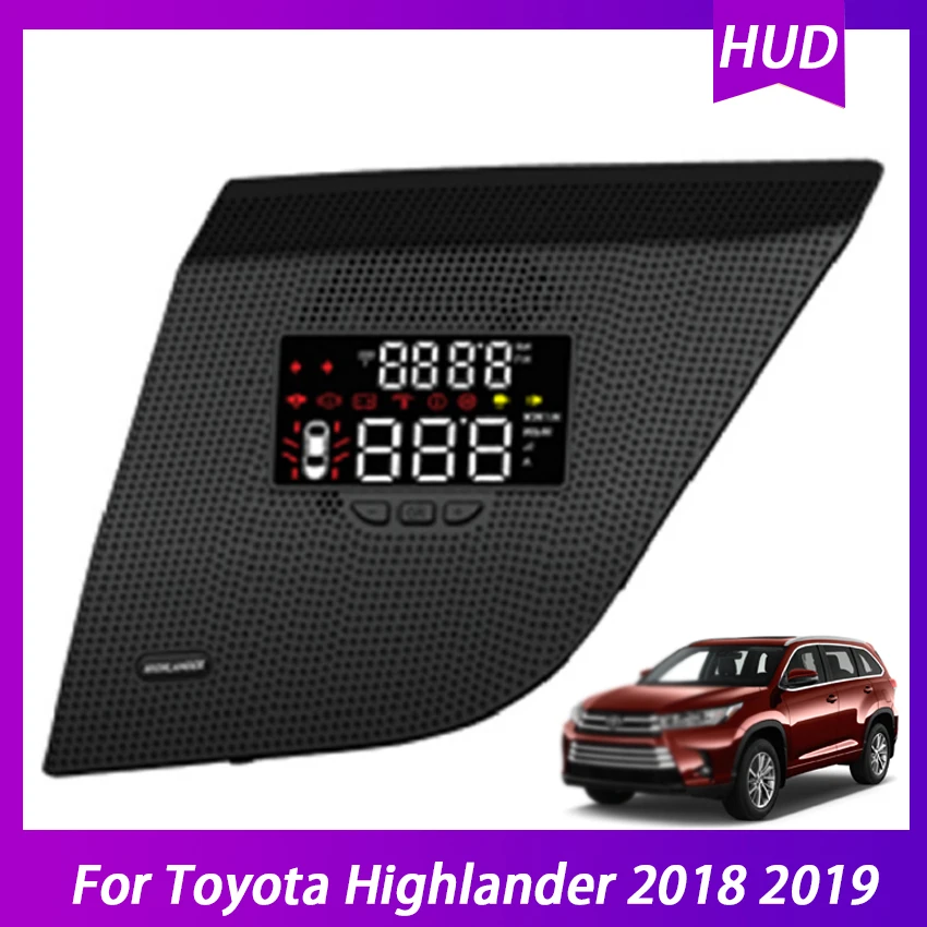 For-Toyota-Highlander-2018-2019-Car-Electronic-HUD-Head-Up-Display-OBD ...