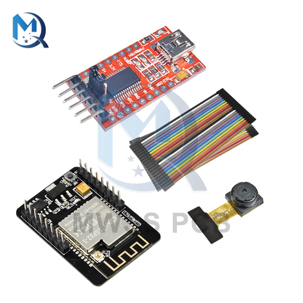 ESP32-CAM WiFi Bluetooth Board OV2640 2MP Camera Module FT232RL FTDI ...