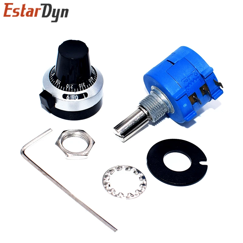 3590S 2 103L 3590S 10K ohm Precision Multiturn Potentiometer 10 Ring ...