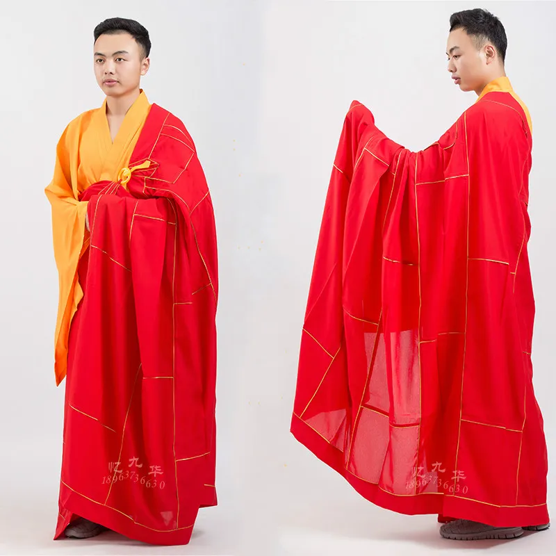 Unisex Buddhist Monk Robe Zen Meditation Monk Robes Shaolin Temple Monk ...