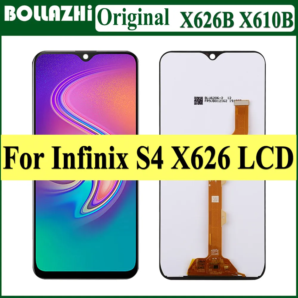 Pantalla LCD de 6,2 pulgadas 100% probada para Infinix S4 X626 LCD ...