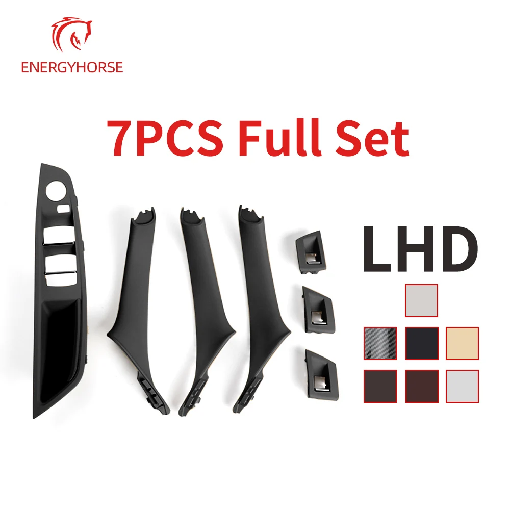 For BMW 5 Series Car Interior Inner Door Handle Panel Pull Trim Cover ...