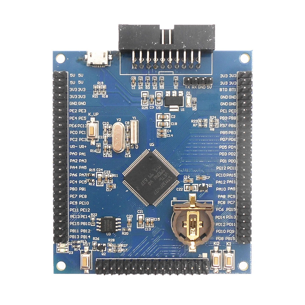 Placa de desenvolvimento stm32f407vet6 placa do sistema Cortex M4 stm32 placa de núcleo de ...