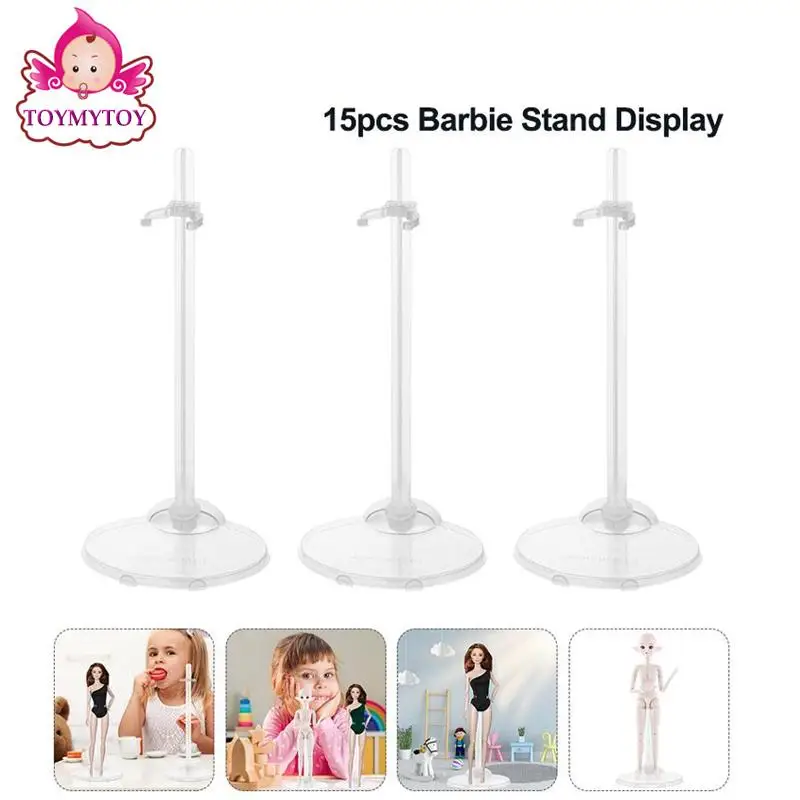 15pcs Holding Stands For 1/6 Dolls Transparent Support Barbie Stand ...