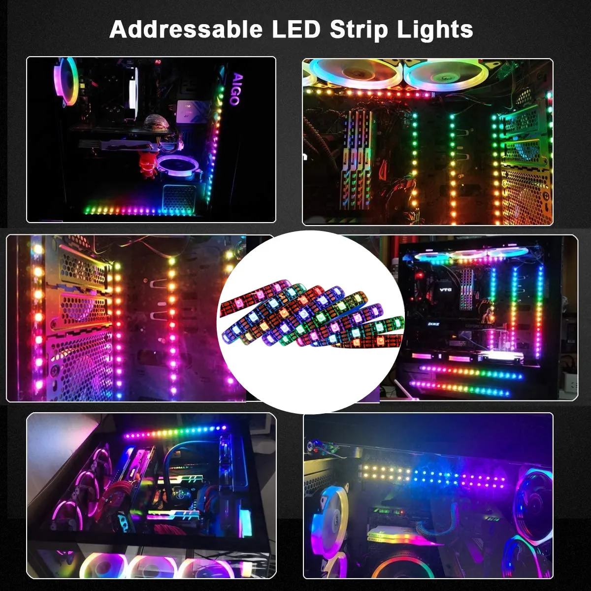 WS2812b-RGB-LED-Strip-5V-3-Pin-addressable-LED-headers-PC-for-ASUS-AURA ...