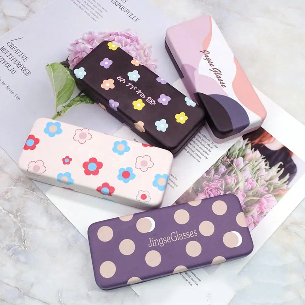 NEW-Flower-Glasses-Case-Anti-pressure-Large-Frame-Glasses-Storage-Box ...