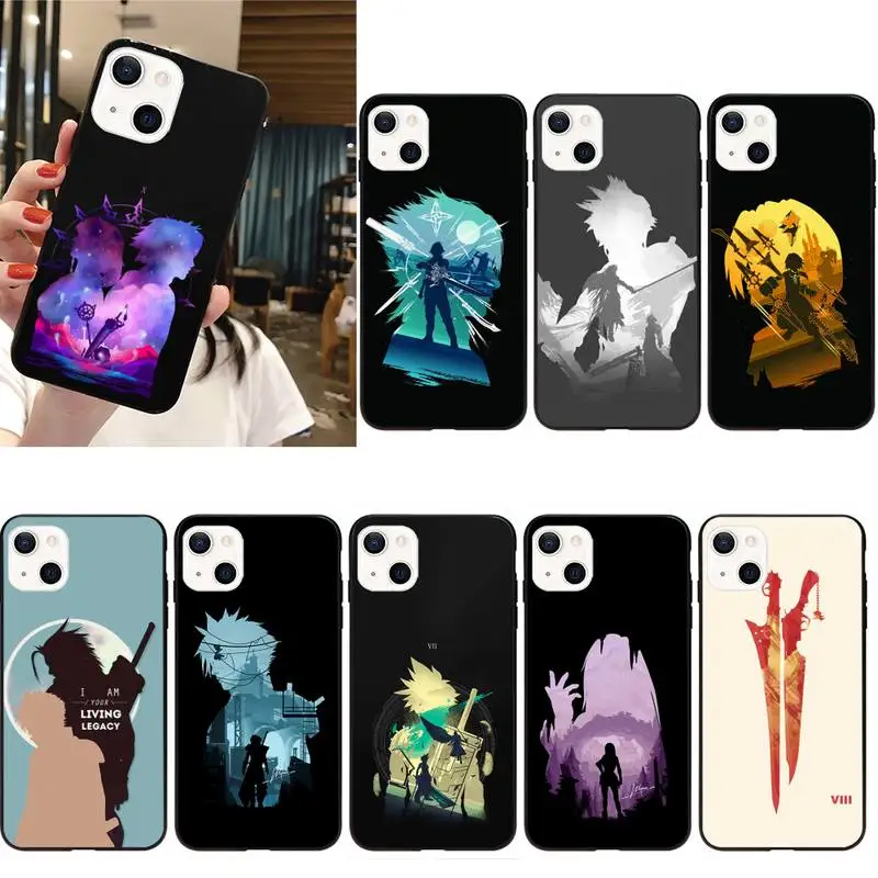 final fantasy Phone Case For iPhone 11 12 Mini 13 Pro XS Max X 8 7 6s ...