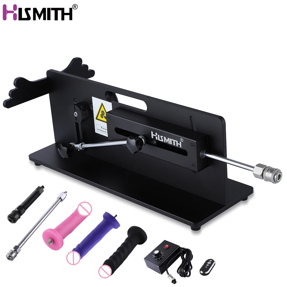 Hismith APP Metal Sex Machine KlicLok System 3pcs Silicone Dildos ...