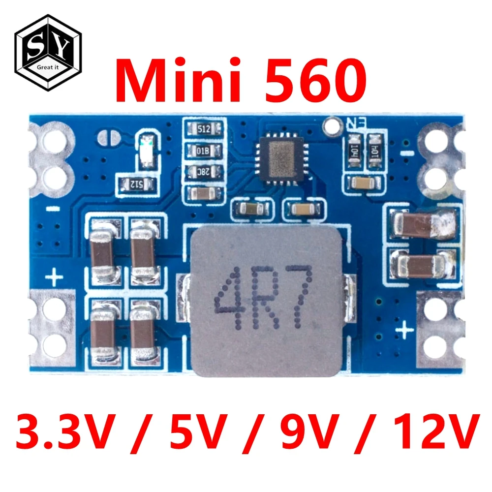 High Efficiency Output 3.3v 5v 9v 12v 5a Mini560 Step Down Dc-dc ...