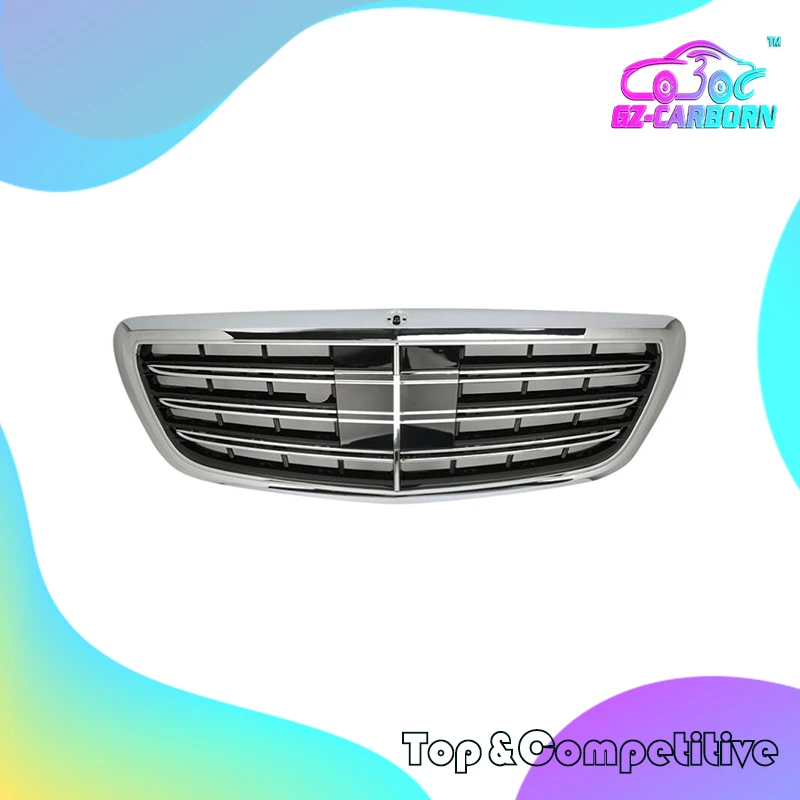 For-Mercedes-Benz-S-Class-W222-2013-On-for-Assy-Style-Gloss-Black-Flat ...