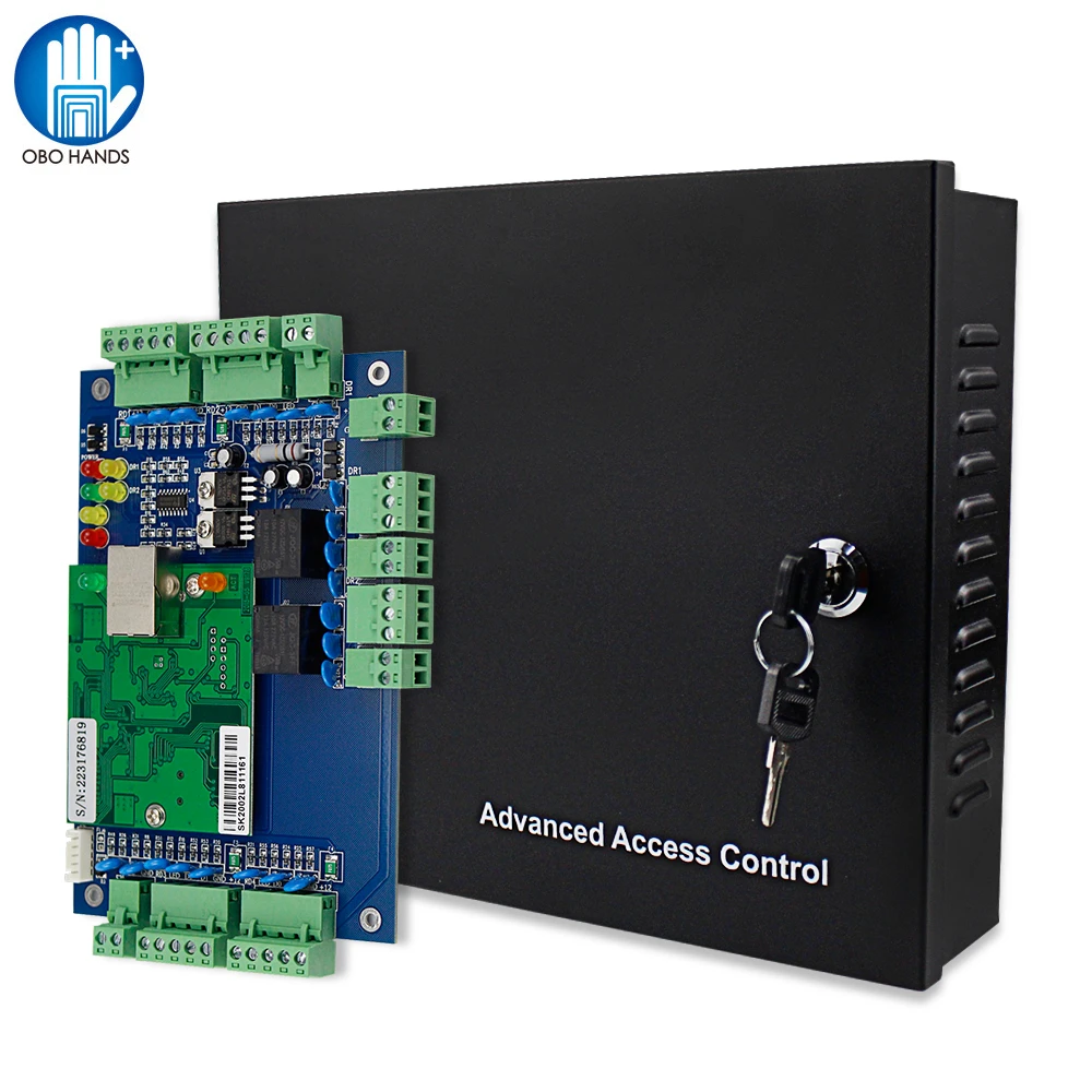 Four-Doors-Wiegand-TCP-IP-Access-Control-Board-Panel-Network-RFID ...