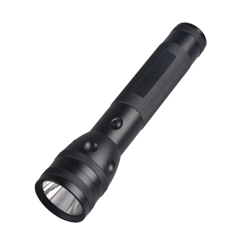 Powerful-10W-LED-Flashlight-3-Mode-Hard-Light-Black-Flashlight-With ...