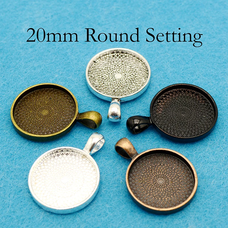 500-pcs-20mm-Round-Pendant-Tray-20mm-Pendant-Bezel-Blank-20mm-Pendant ...