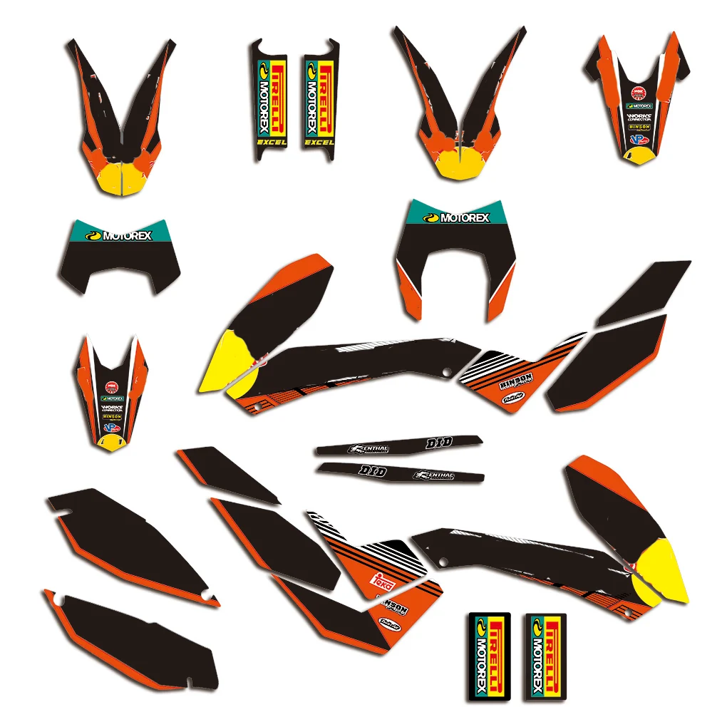 Motorcycle SMCR 690 2008-2011 Graphic Decals Sticker Customized Racing ...