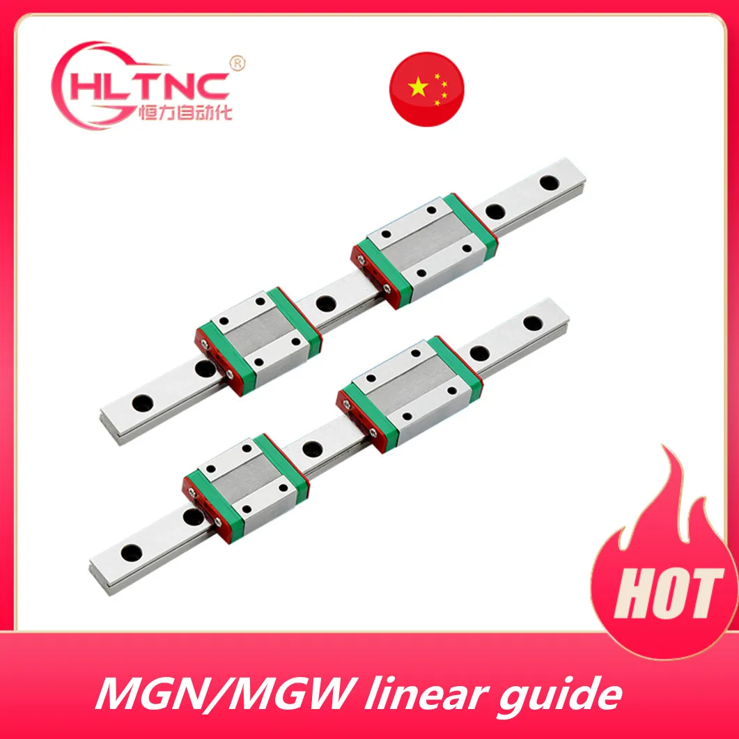 HLTNC Mini linear guide MGN7 MGN9 MGN12 MGN15 100 200 300 400 500mm ...