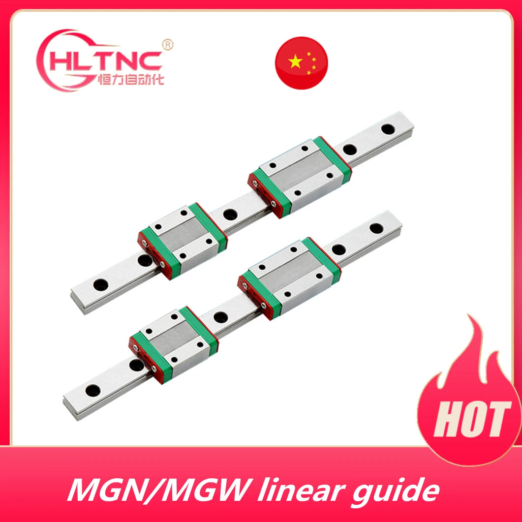 Mini Linear Guide Mgn7 Mgn9 Mgn12 Mgn15 100 200 300 400 500 550mm+mgn9h Mgn12h Mgn15h Mgn9c ...