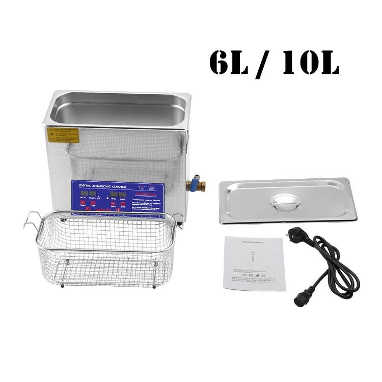 Limpiador ultrasónico Digital de 6L y 10L, gafas calentadas para ...