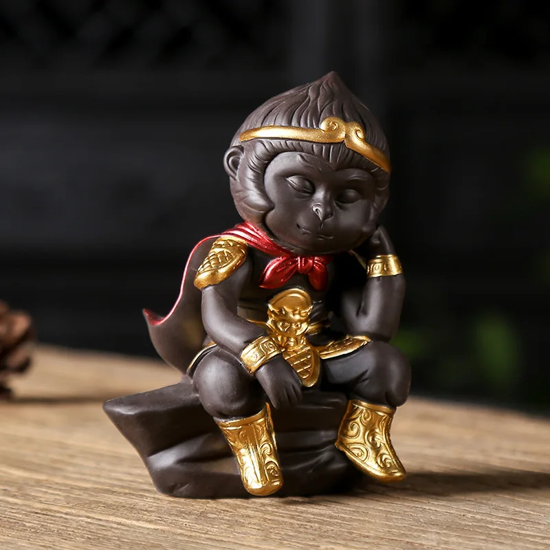 Clay Monk Tea Pet | Tea Creative Monk | Monkey Tea Pet | Kung Fu Monkey ...