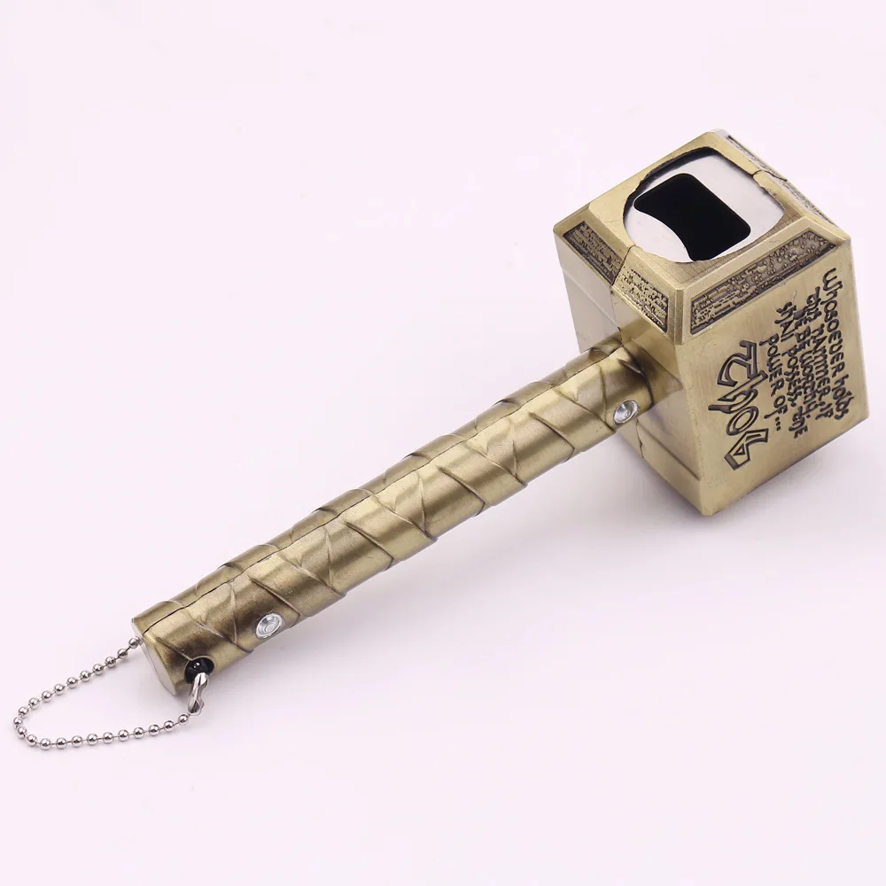 Avengers Endgame Mjolnir Thor Hammer Cosplay Bear Bottle Opener Prop ...