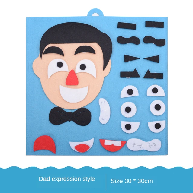 30CM*30CM DIY Toys Emotion Change Puzzle Toys Creative Facial ...