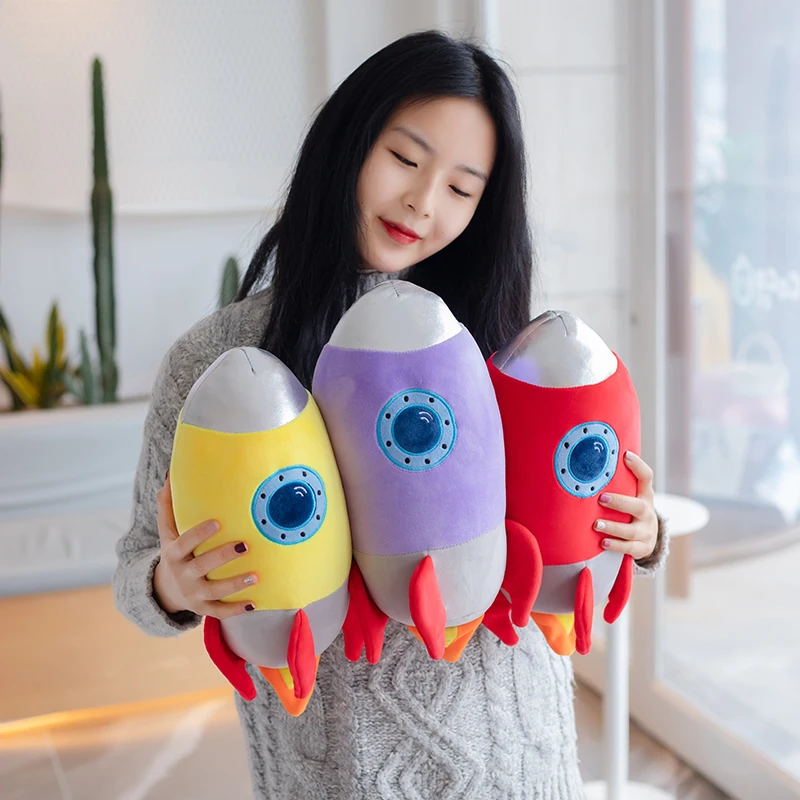 Space Rocket Cartoon Soft Stuffed Toys - KawaiiMerch.com