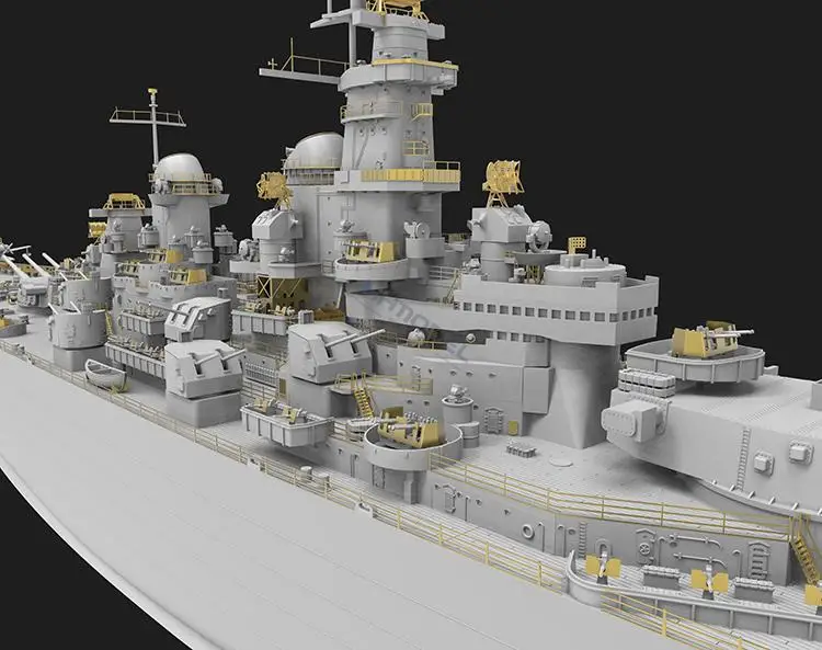 Navy BB-63 Missouri Battleship Plastic Model Kit Very Fire 350909 1:350 ...