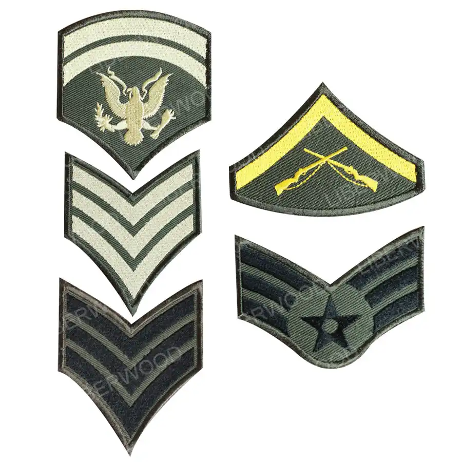 U.S. army Master Sergeant Shoulder Rank Patch armband US USA stripe ...