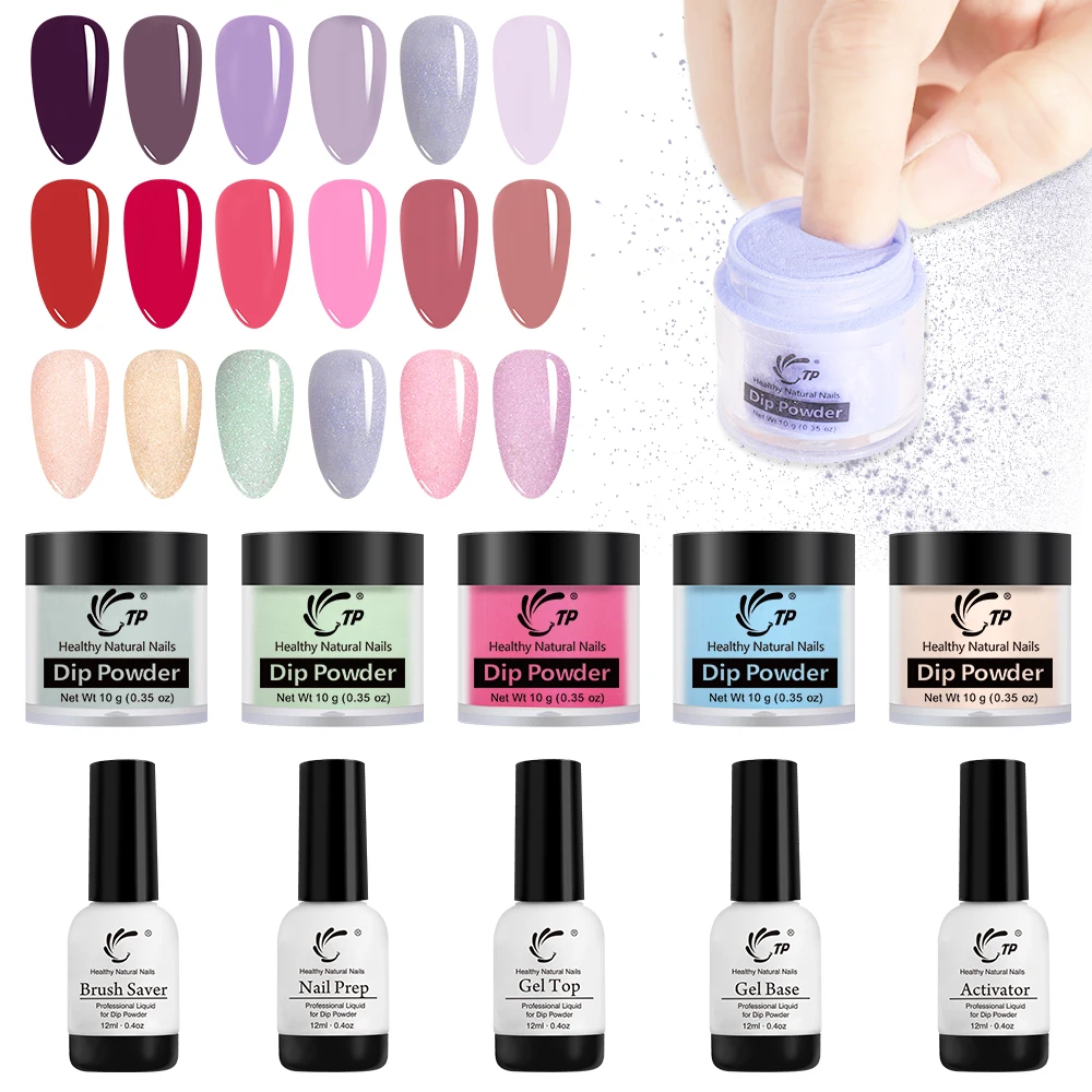 28g 1oz #01 32 Dipping Powder Set Nail Holographic Glitter Dip Powder ...