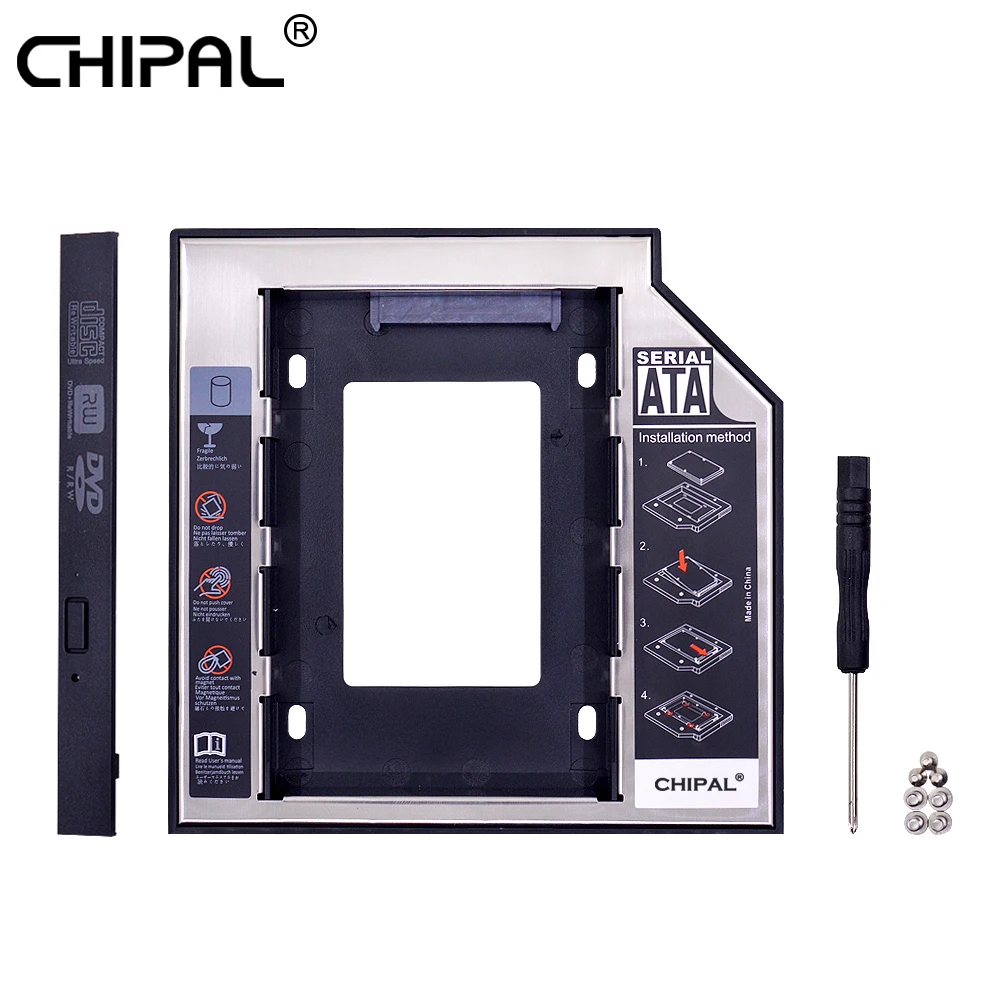 Chipal 2nd Hdd Caddy 12.7mm 9.5mm Sata 3.0 2.5'' Hd Hard Disk Drive ...