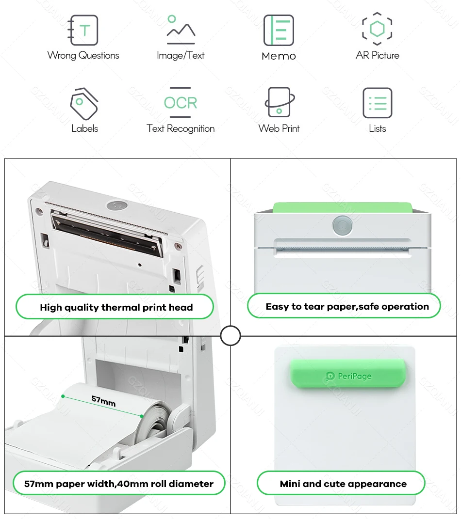 Toutes nos imprimantes,Mini-imprimante Photo thermique sans fil A8 ...