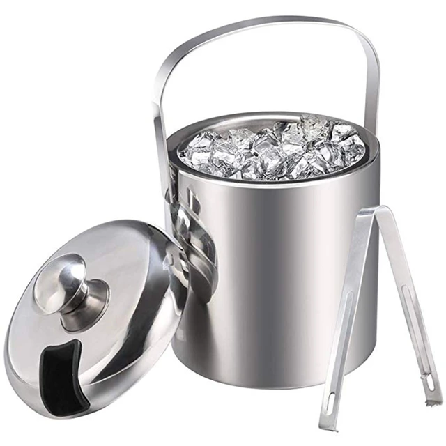 Ice Bucket With Tongs