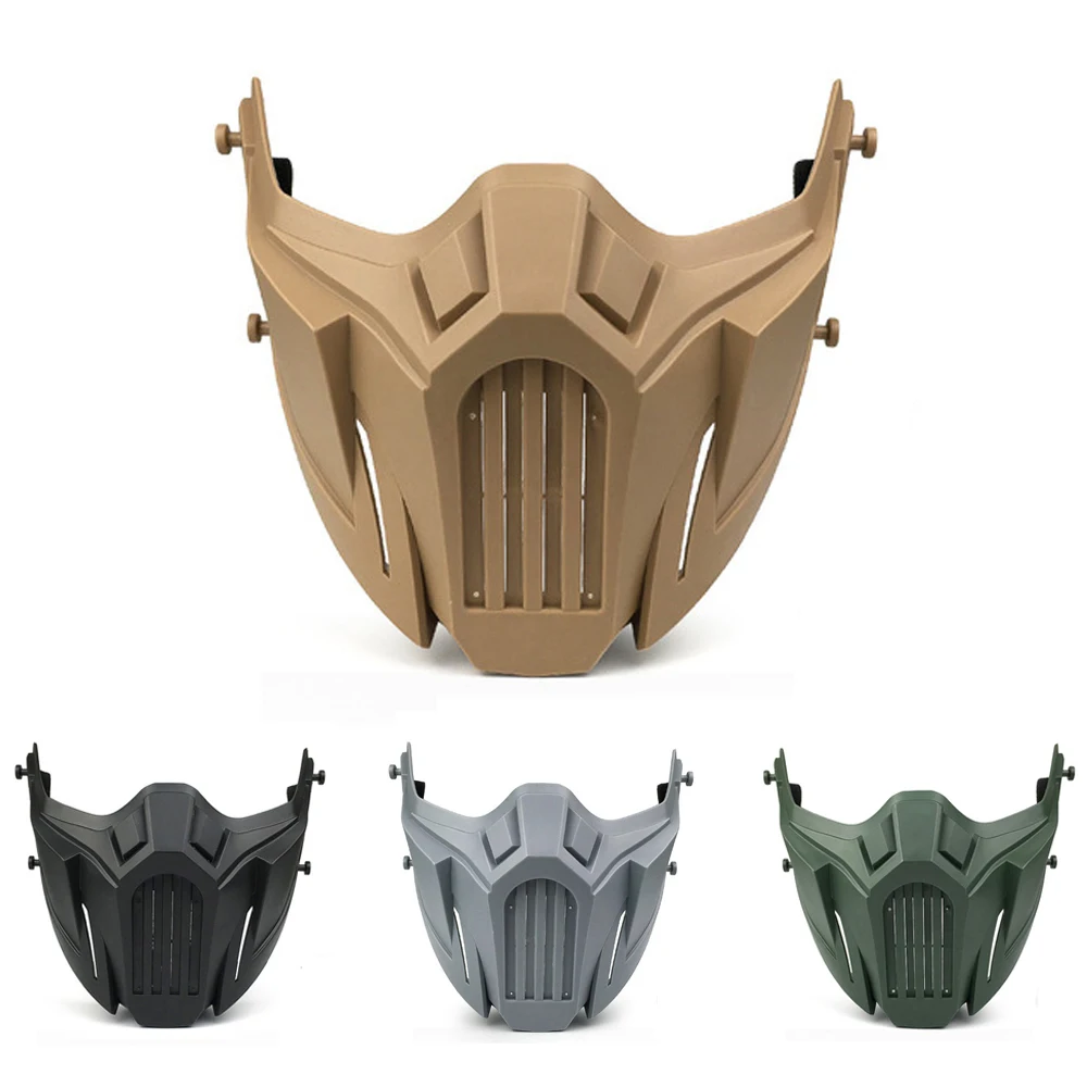 Tactical-Airsoft-Mask-Outdoor-Paintball-Half-Face-Iron-Warrior ...