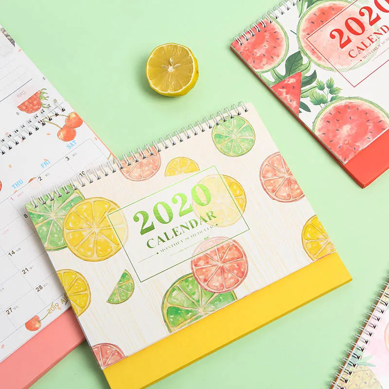 2020 Watermelon Lemon Fresh Fruit Series Calendar DIY Desk Calendar ...