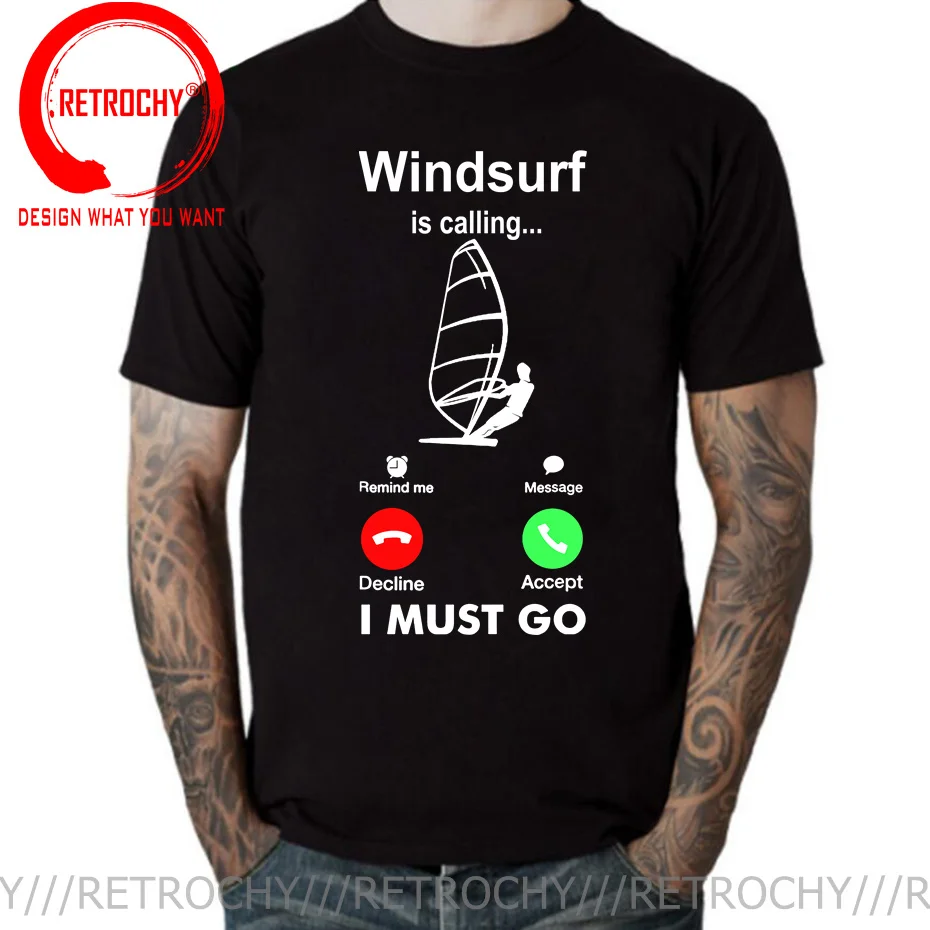 Fashion-Retro-Windboarding-T-shirts-Vintage-Kitesurf-tshirt-Windsurf ...