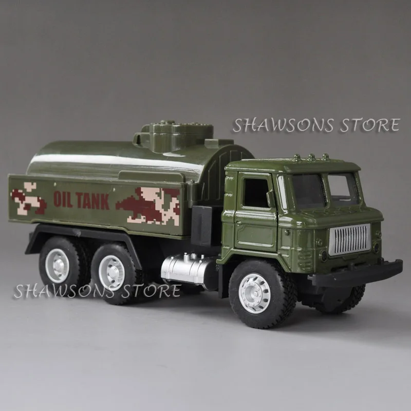 1:43 Diecast Model Toy Soviet Gaz-66 Tanker Gasoline Truck Pull Back ...