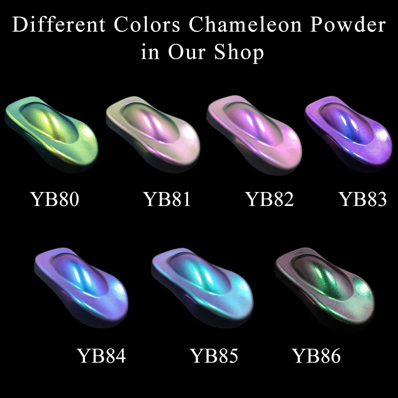 10g Polychromatic Chameleon Powder Pigment Coating Acrylic Paint Dust ...