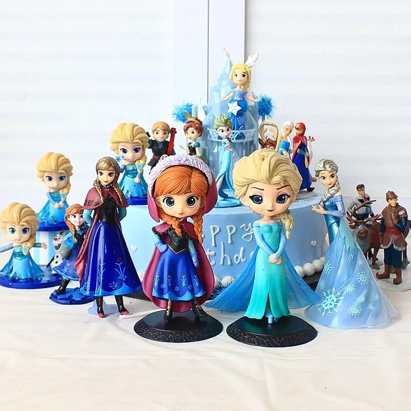 Disney-Frozen-Theme-Cake-Decor-Anna-Elsa-Princess-Plastic-Toys ...