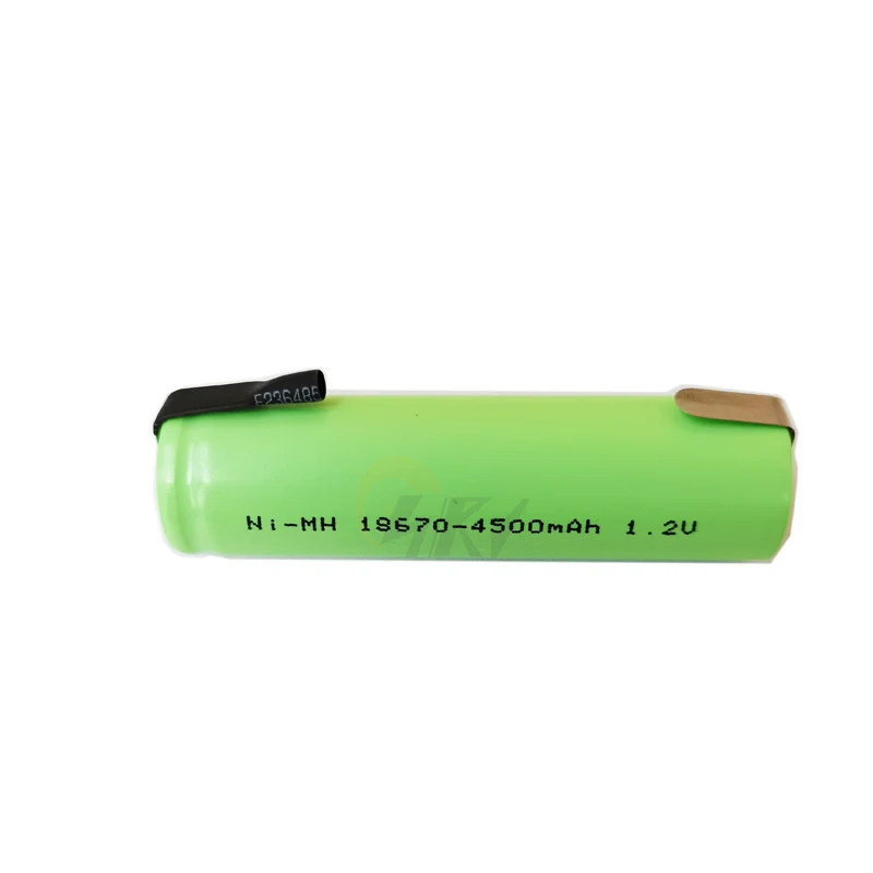NIMH 4/3A 1.2V Rechargeable battery 17670 18670 4500MAH 18*67mm ...