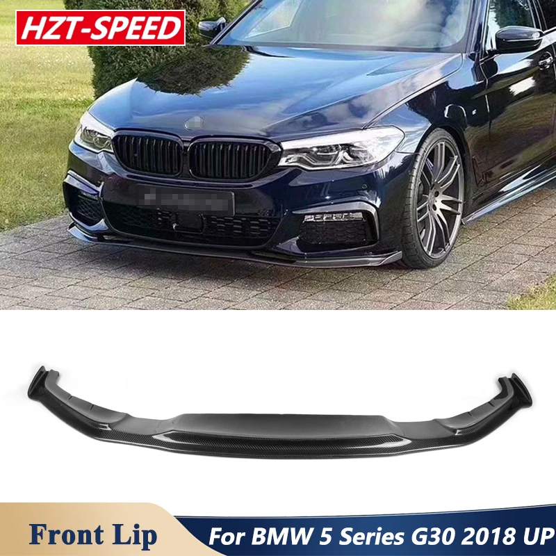 HM Style Carbon Fiber Material Front Bumper Chin Lip For BMW BMW 5 ...